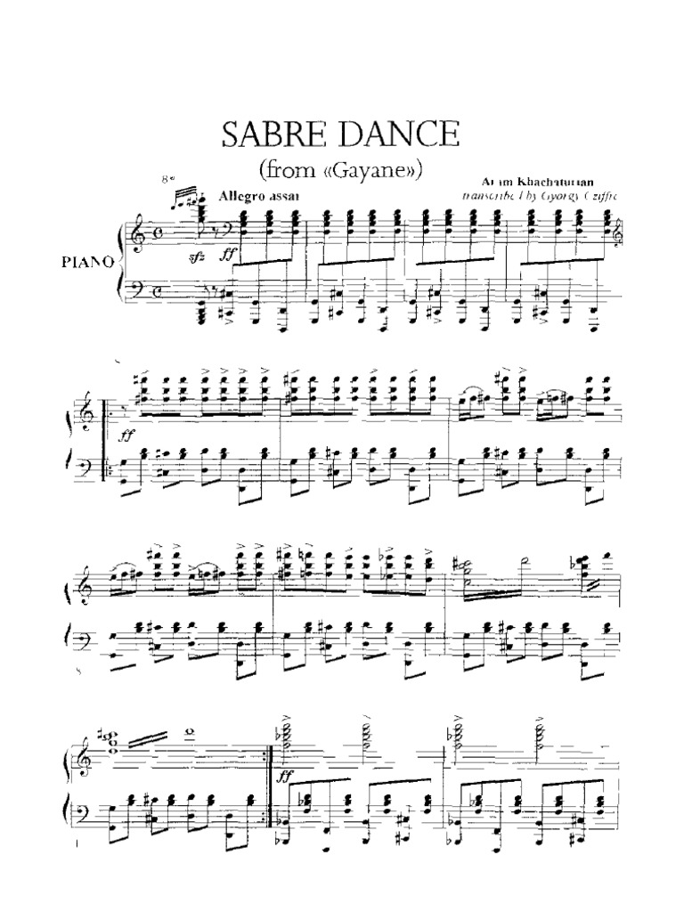 Sabre Dance | PDF