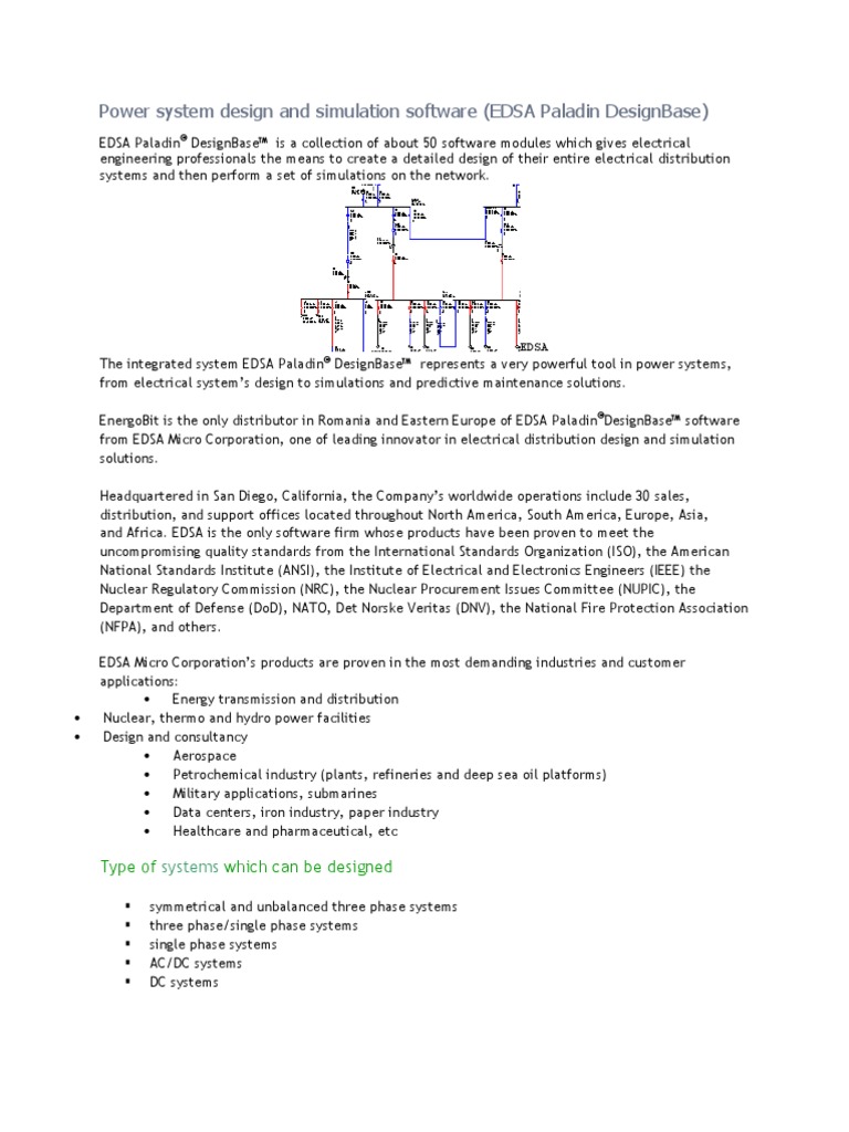 EDSA | PDF | Electric Power Transmission | Alternating Current