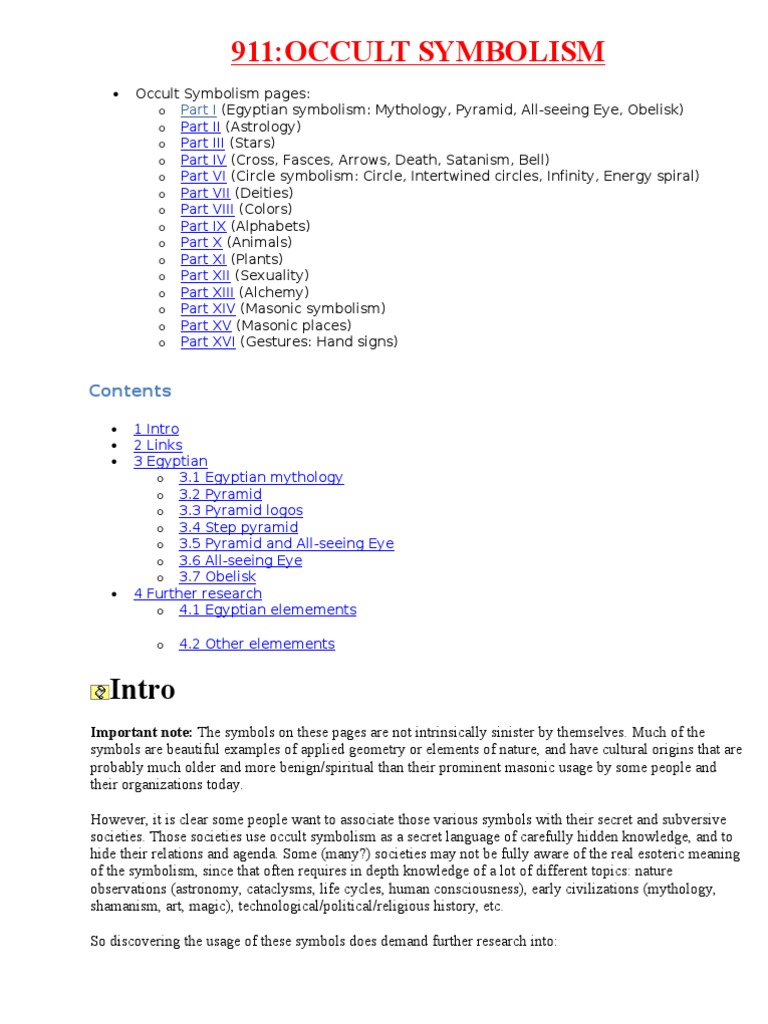 Occult Symbolism | PDF