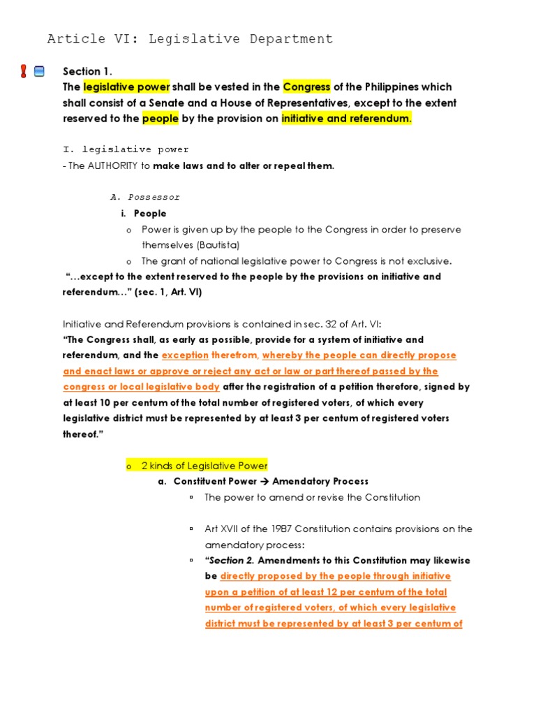 Article VI Reviewer | PDF | Initiative | United States Congress