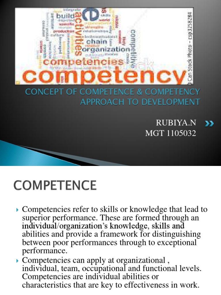 COMPETENCY | PDF | Competence (Human Resources) | Psychology