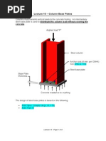 Steel Bearing Plate Design Guidelines | PDF | Bending | Yield (Engineering)