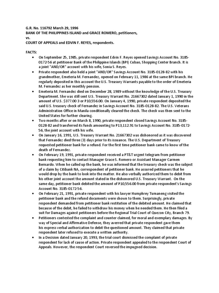 BPI Vs Ca | PDF | Debt | Debits And Credits