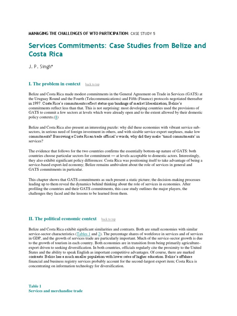 Case Study GATS | PDF | General Agreement On Tariffs And Trade ...
