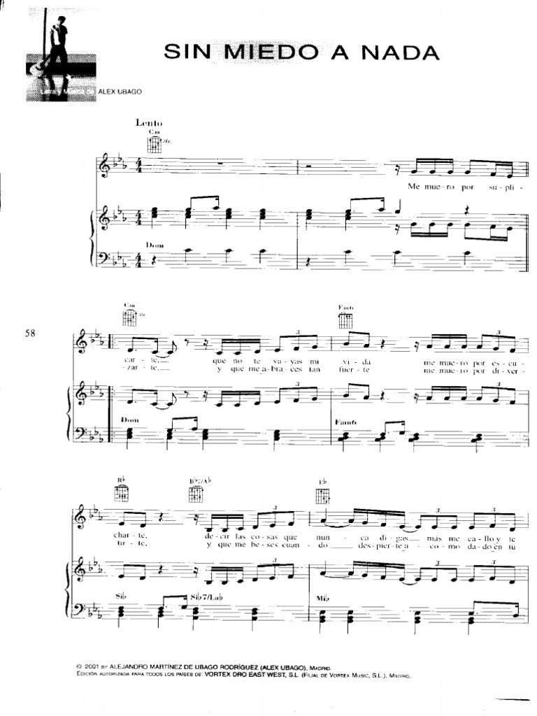 Alex Ubago - Sin Miedo A Nada | PDF