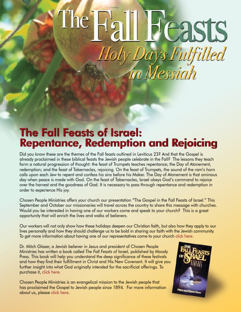 Messiah in The Fall Feasts of Israel | PDF