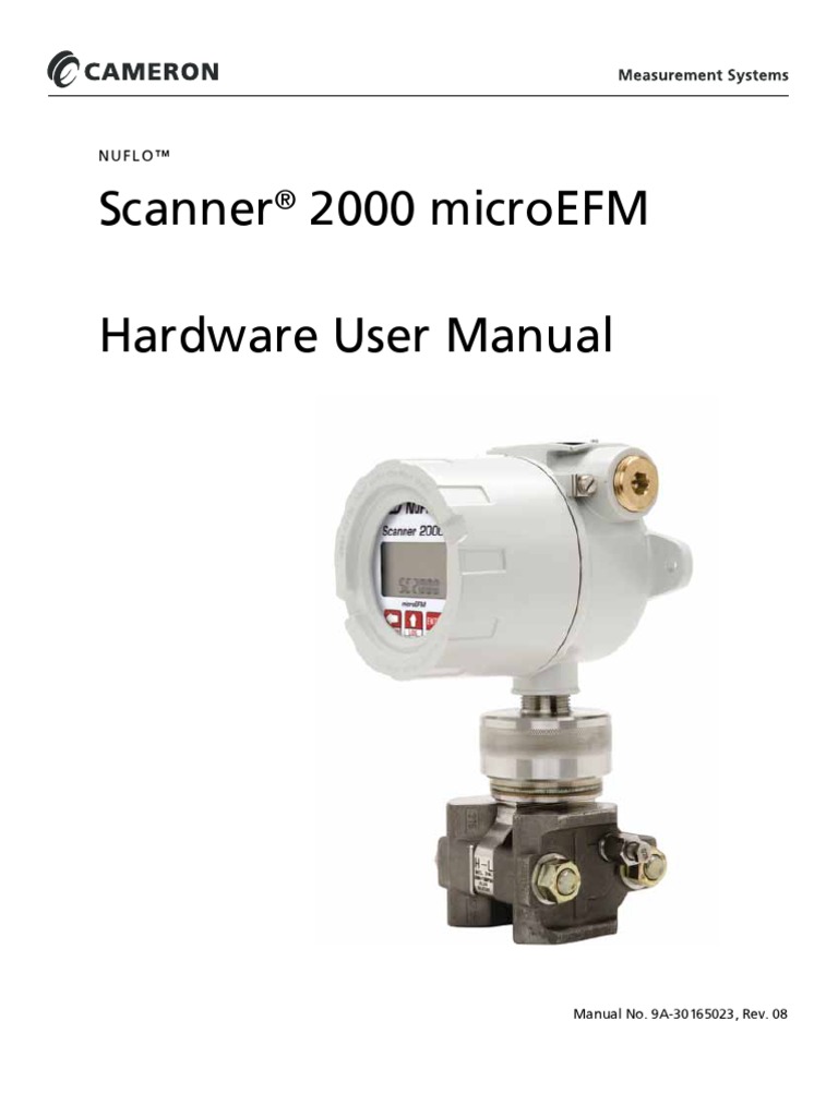 Manual Nuflo Scanner 2000 | PDF | Flow Measurement | Gases
