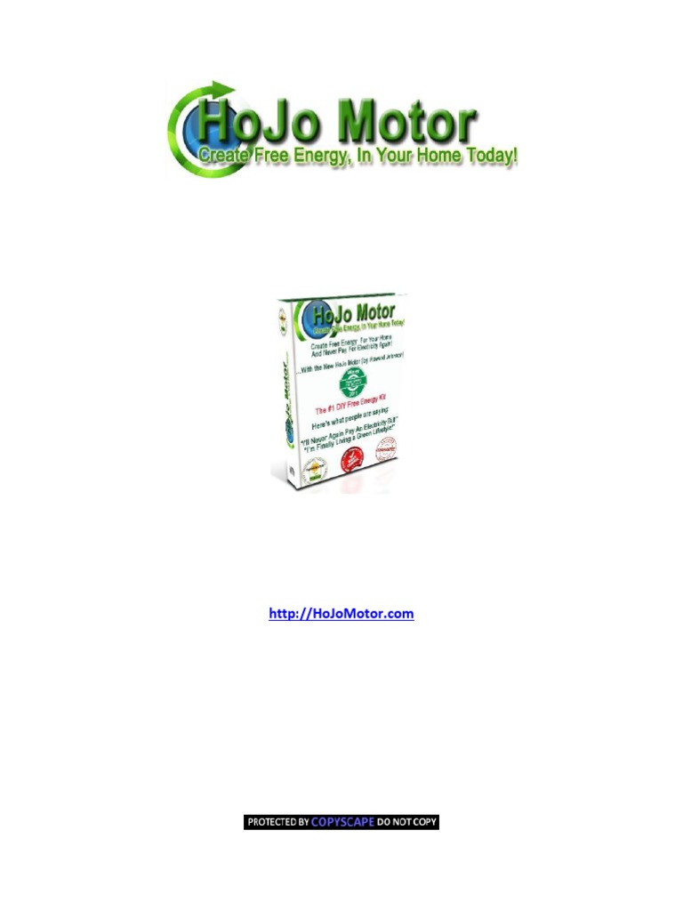 Hojo Motor | PDF | Refrigerator | Electric Motor