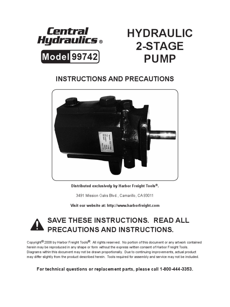 Two Stage Hydraulic Pump | PDF | Pump | Valve