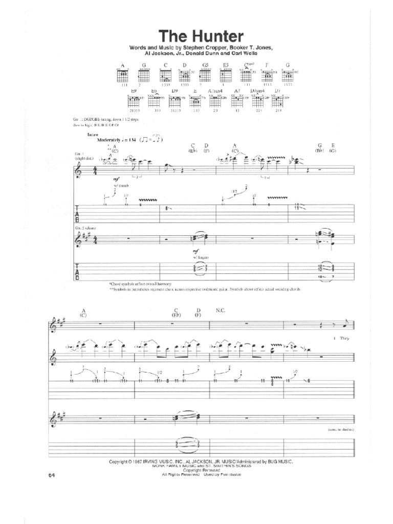 The Hunter Albert King Partitura | PDF