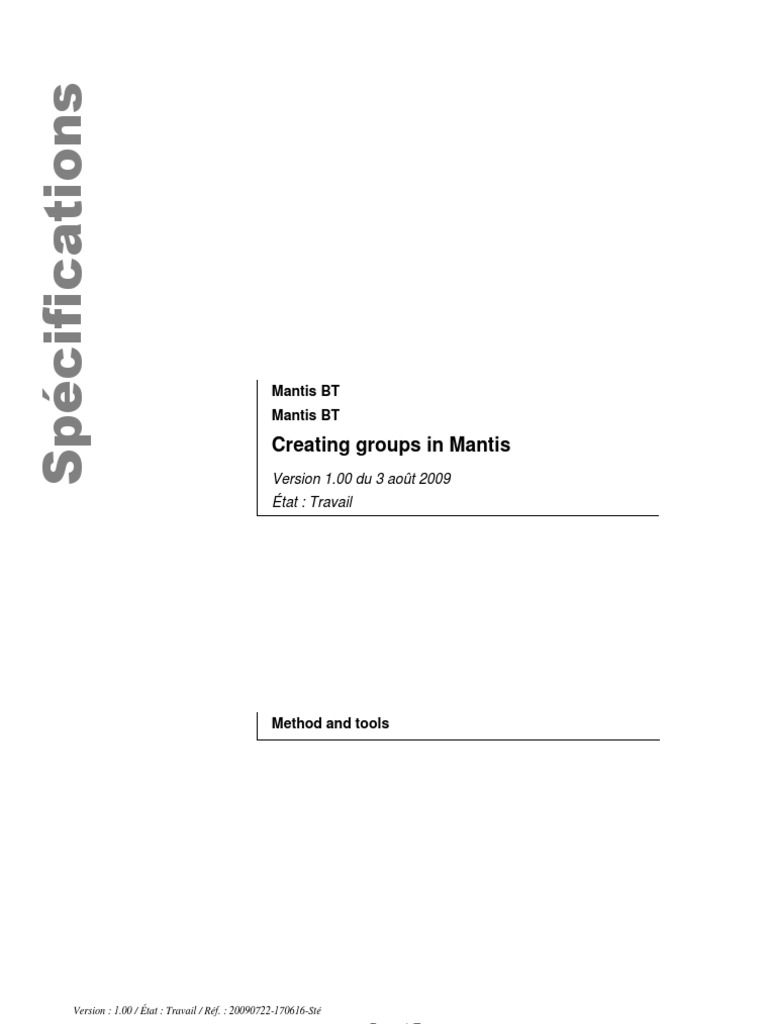 Creating Groups in Mantis | PDF | Computer File | Computing