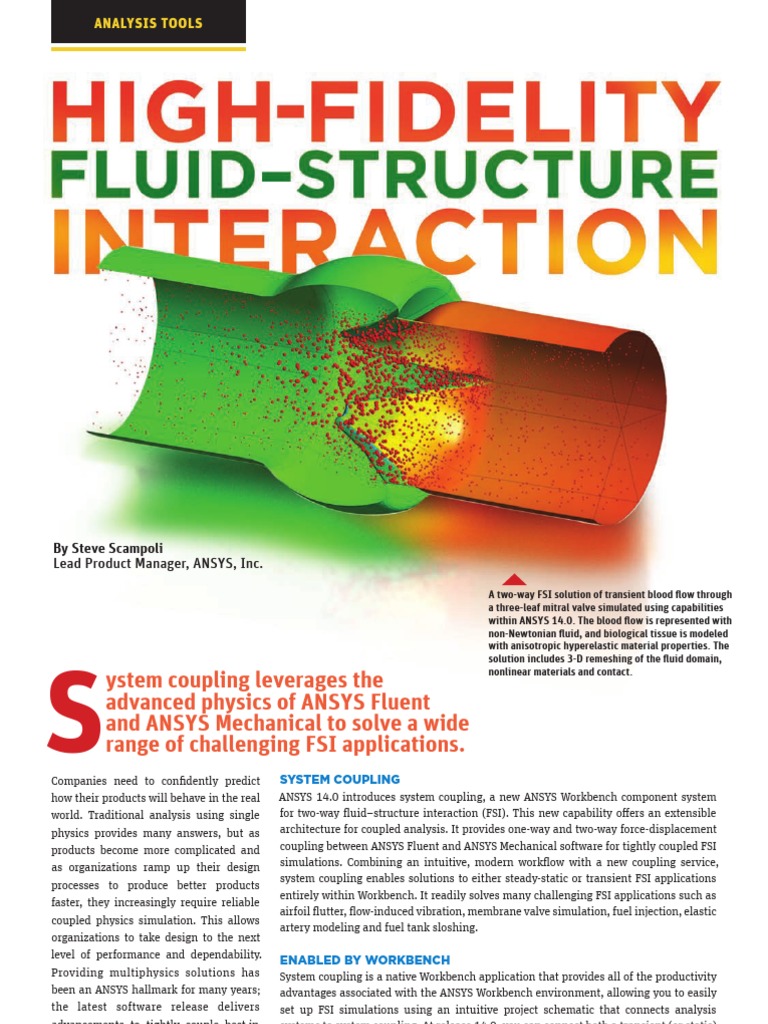 AA V6 I1 High Fidelity FSI | PDF | Computational Fluid Dynamics | Simulation