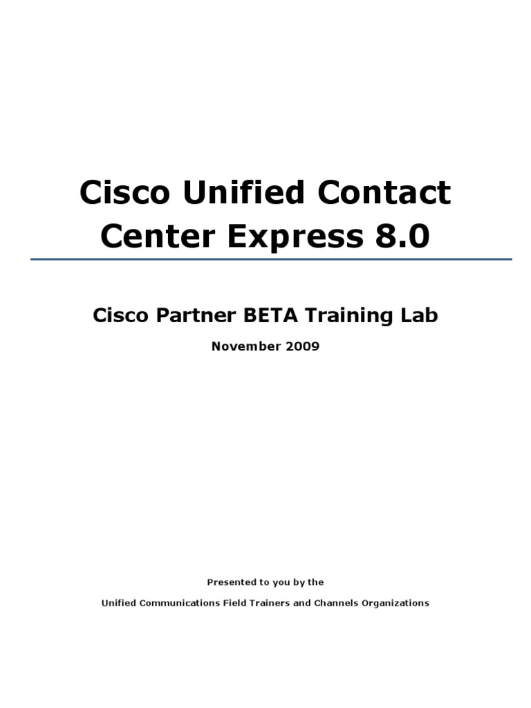 Uccx 80 PBT Lab Guide | PDF | Domain Name System | Ip Address