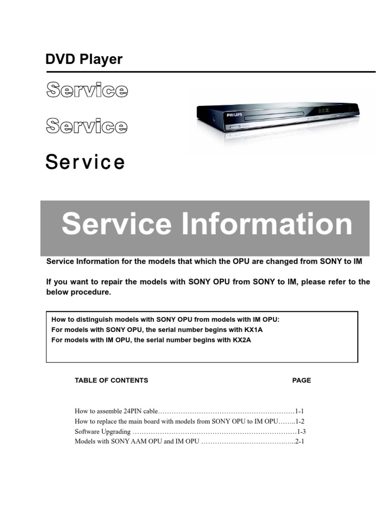 OPU Transition from SONY to IM Guide | PDF | Compact Disc | Cd Rom