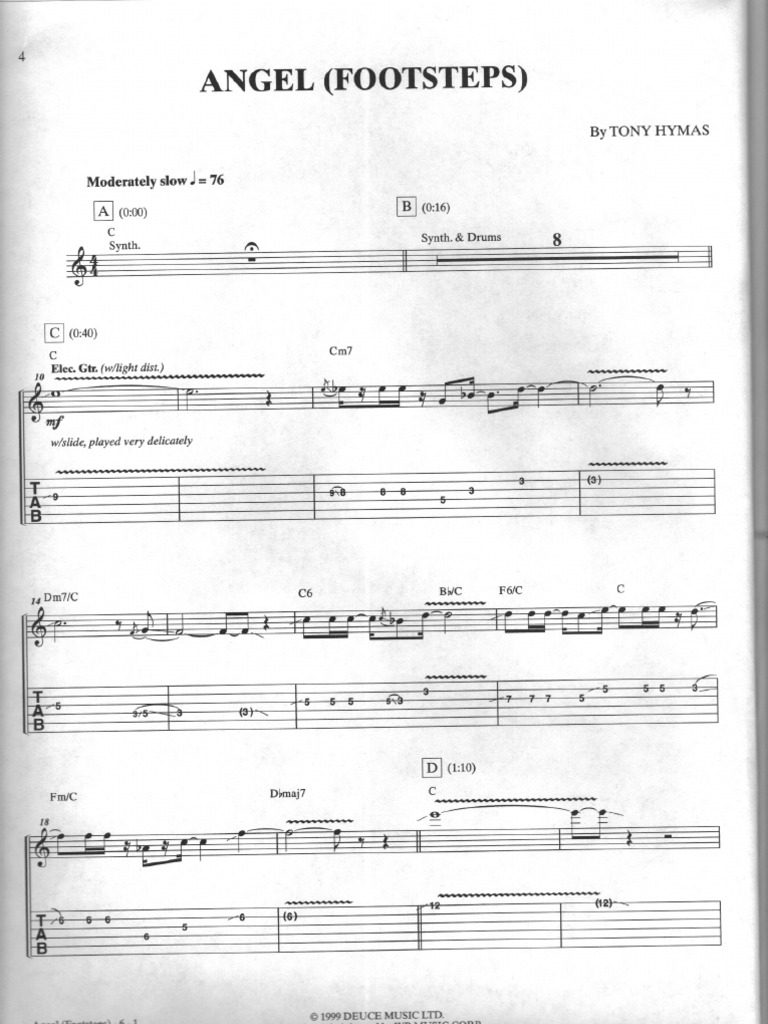 Angel Footsteps - Jeff Beck | PDF