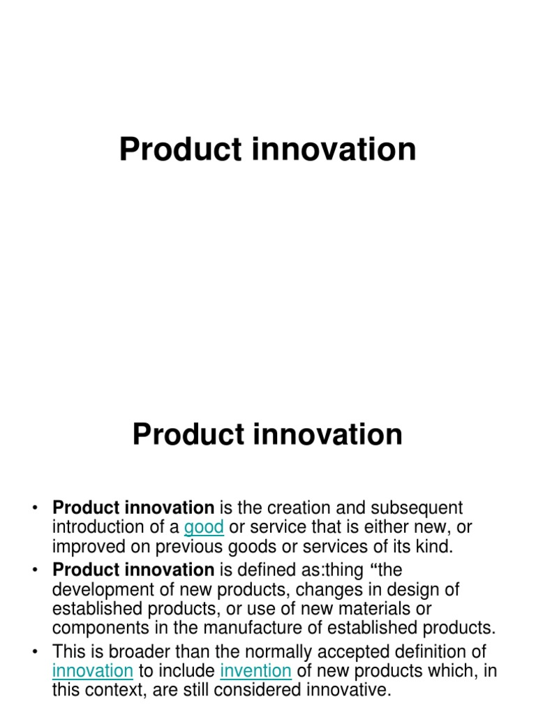 Product Innovation Strategies Explained | PDF | New Product Development ...