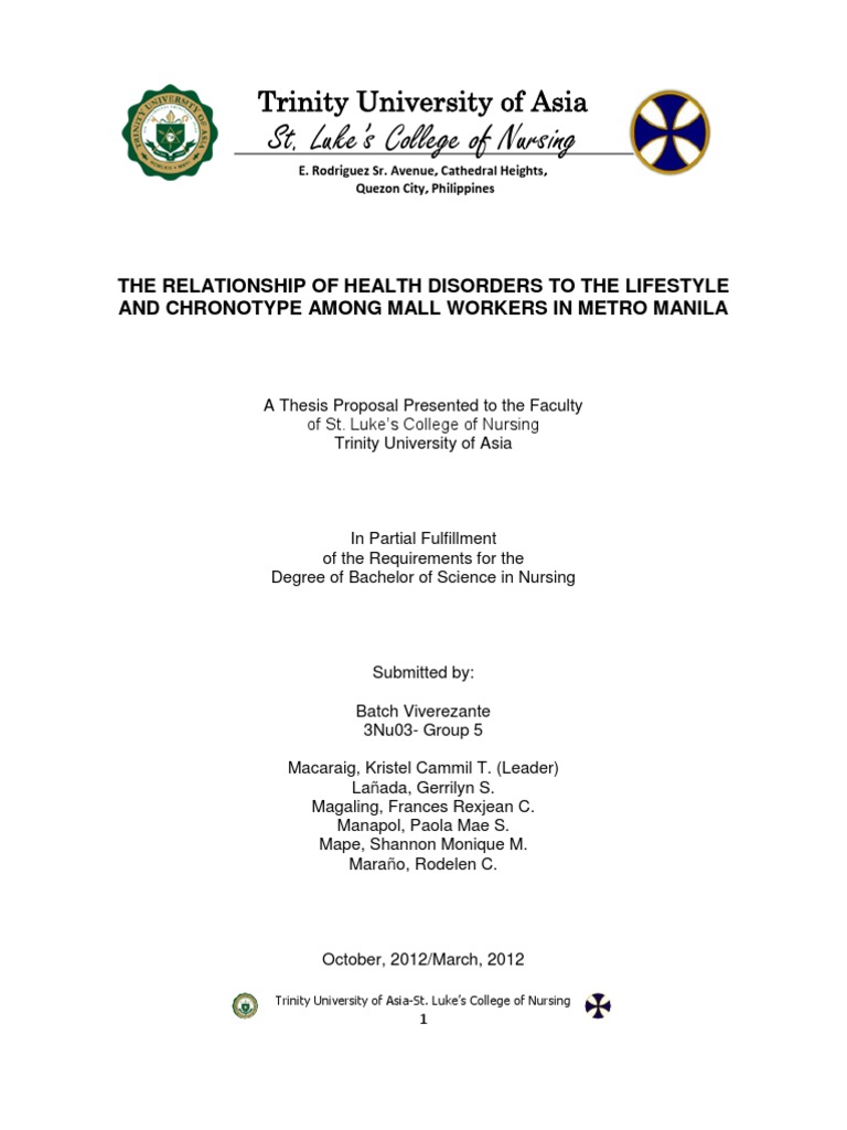 Revised Final Draft (RRL Pa) | PDF | Shift Work | Stress (Biology)