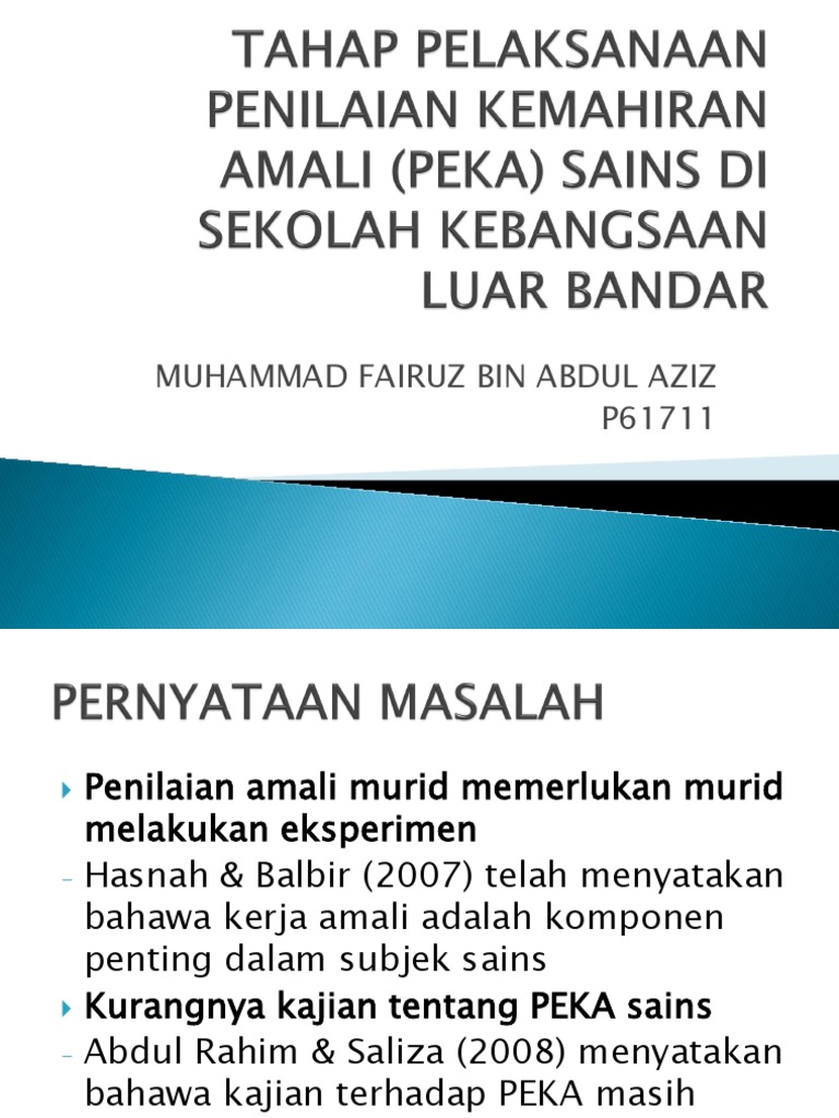 Pelaksanaan Peka Sains Di Sekolah Rendah | PDF