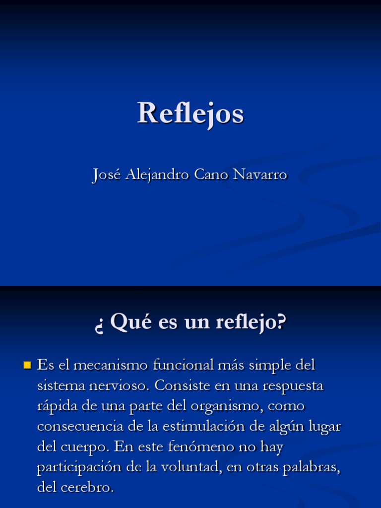 ¿Qué son los reflejos? | PDF | Ojo humano | Neuroanatomía