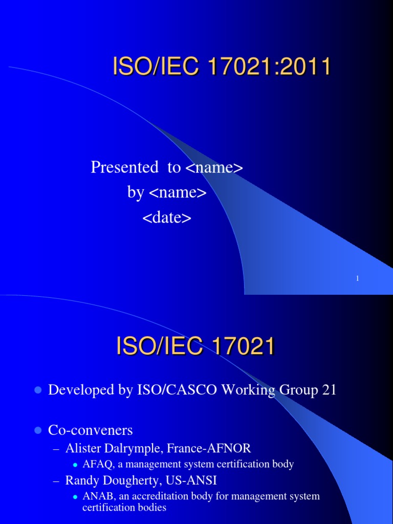 Iso Iec 17021 2011 Overview | PDF | Audit | Competence (Human Resources)