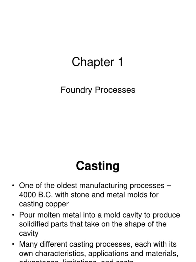 Overview of Sand Casting Process | PDF | Casting (Metalworking ...