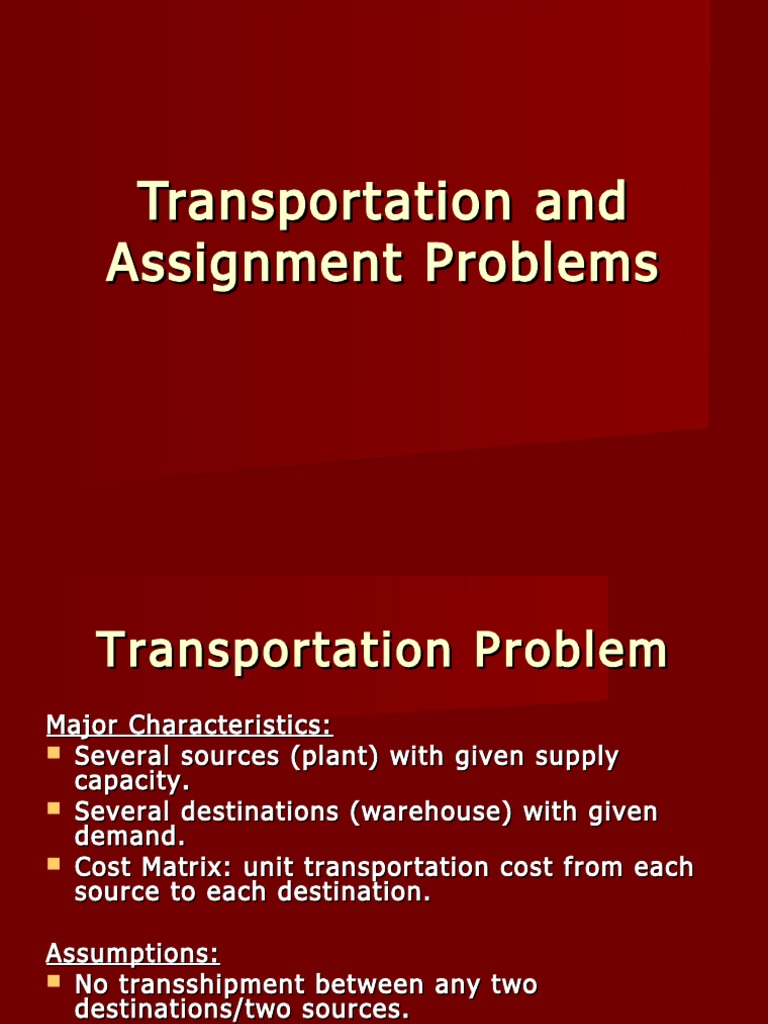 Transport | Download Free PDF | Mathematical Optimization | Algorithms And Data Structures