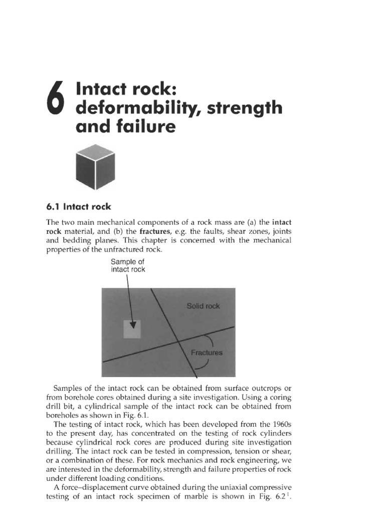 Intact Rock - Deformability, Strength and Failure v2 | PDF | Strength ...