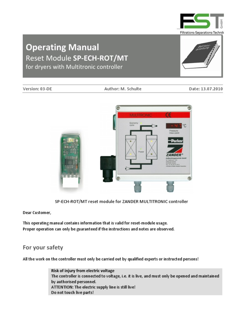 Expert Guide: Reset Module SP-ECH | PDF | Equipment | Electricity