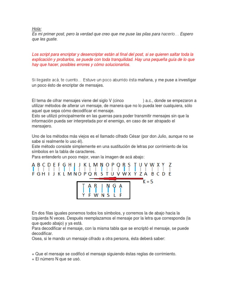 Encriptacion | PDF | Criptografía | Clave (criptografía)