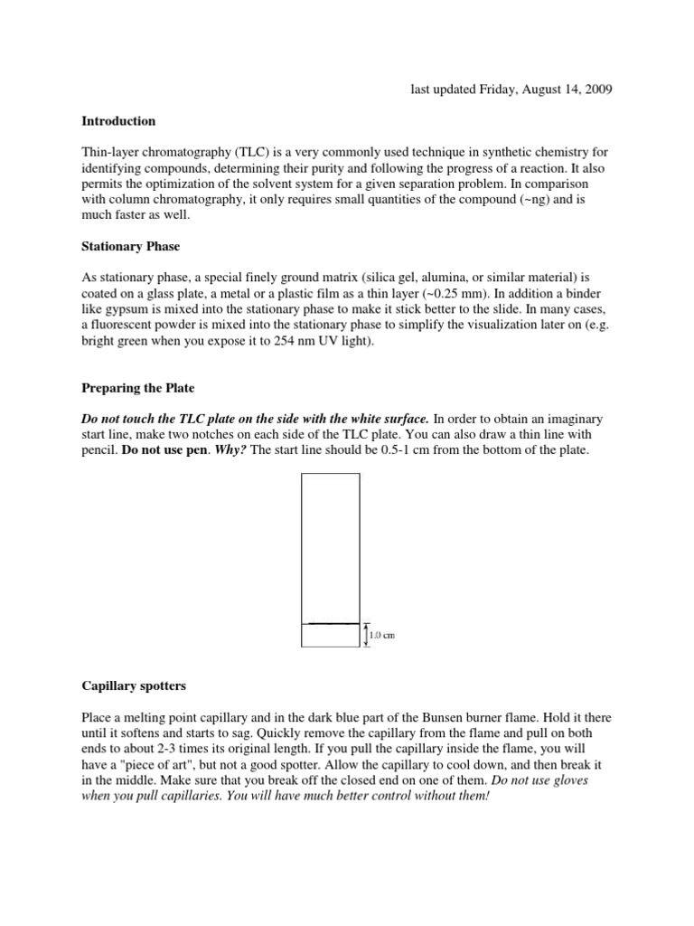 Thin Layer Chromatography | PDF | Thin Layer Chromatography ...