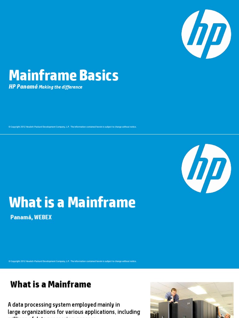 SeminarioMainframe Basics | PDF | Mainframe Computer | Programmer
