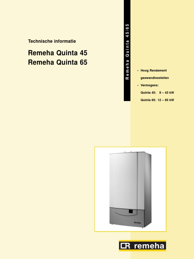 Remeha Quinta 40-65 | PDF