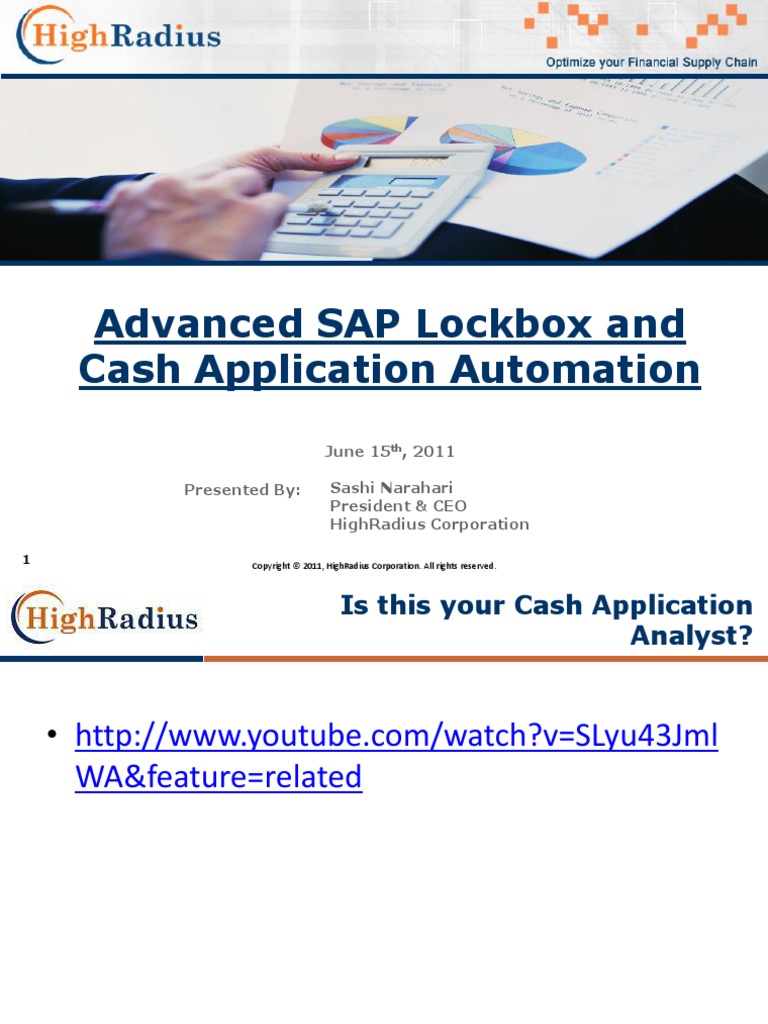 Advanced SAP Lockbox and Cash Application Automation | PDF | Electronic ...