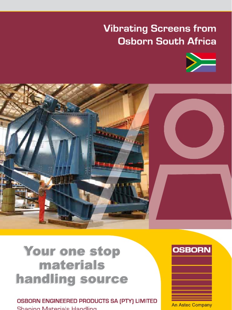 45 Vibrating Screens | PDF | Gear | Bearing (Mechanical)