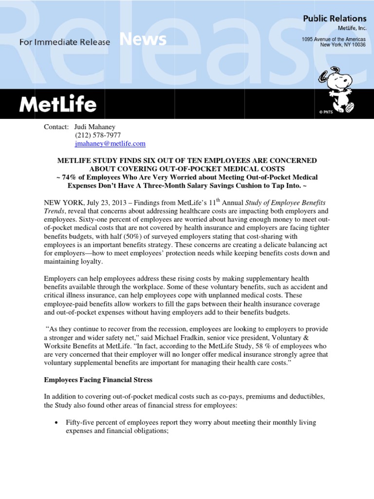 MetLife Employee Benefits Trends Study Release Two FINAL | PDF | Met ...