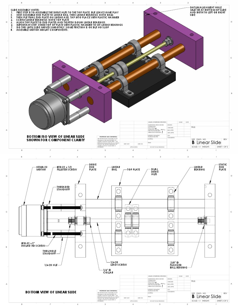 Modular CNC Linear Slide | PDF | Screw | Bearing (Mechanical)