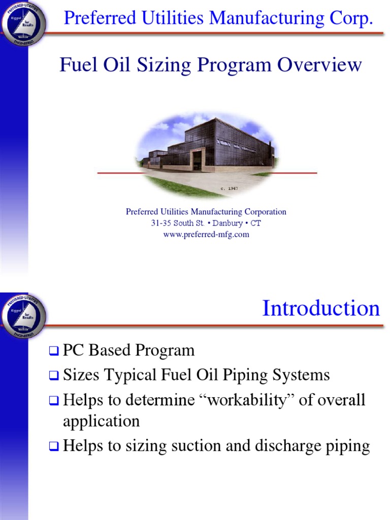 Fuel Oil Pipe Sizing Guide | PDF | Pump | Valve