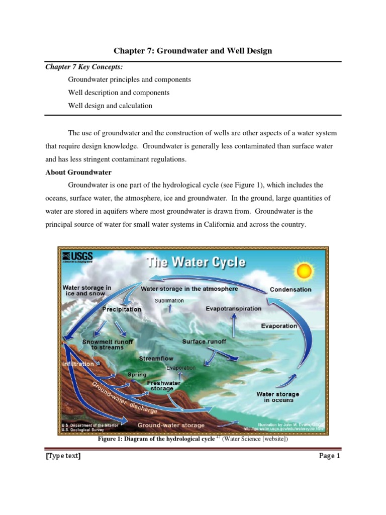 Chapter 7 Groundwater and Well Design | PDF | Science & Mathematics