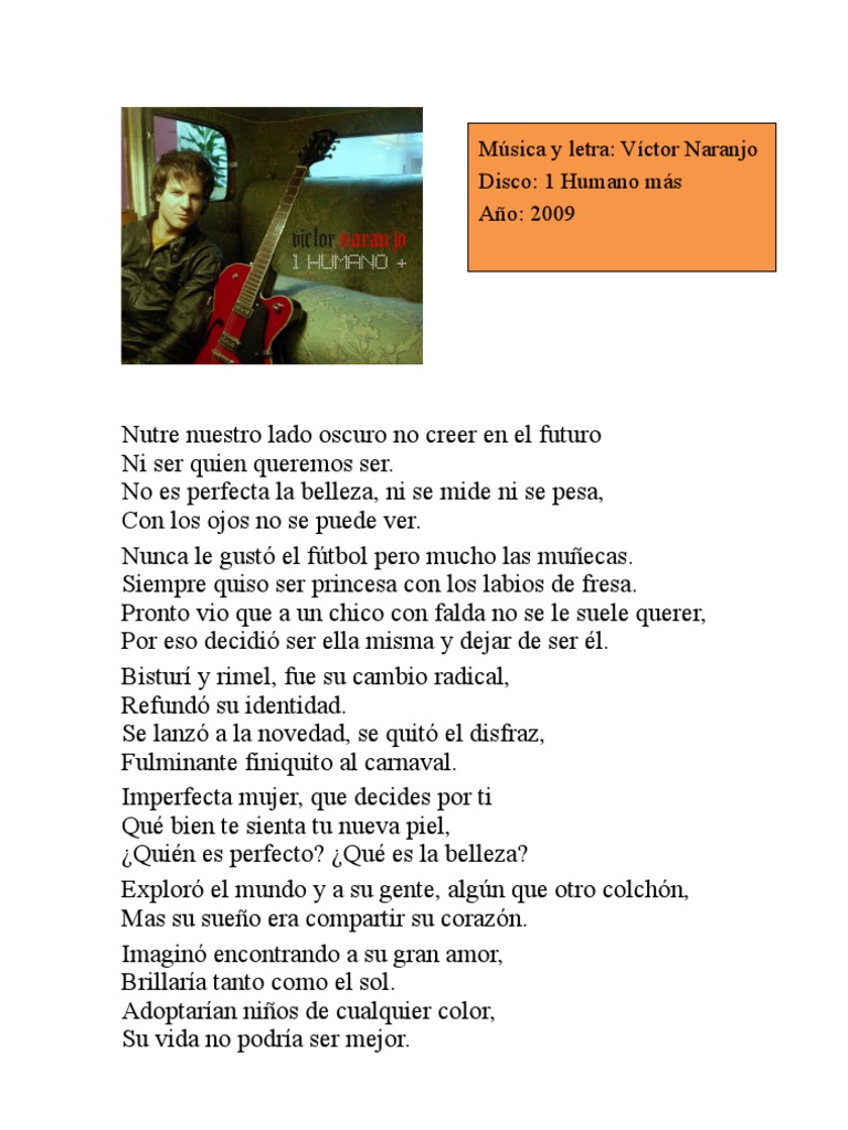 Imperfecta mujer y su nueva piel | PDF