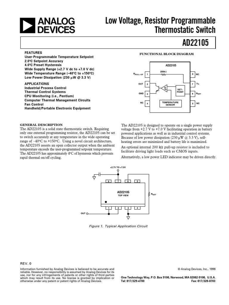 Ad 22105 | Resistor | Capacitor