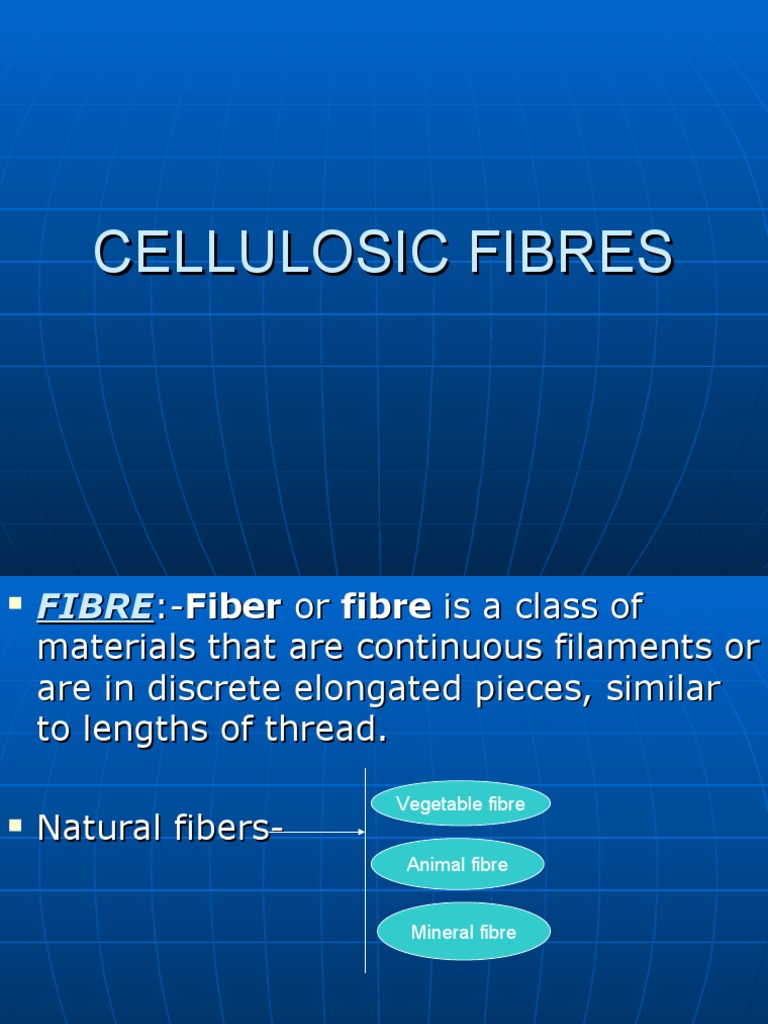 Cellulosic Fibres | PDF | Textiles | Fibers