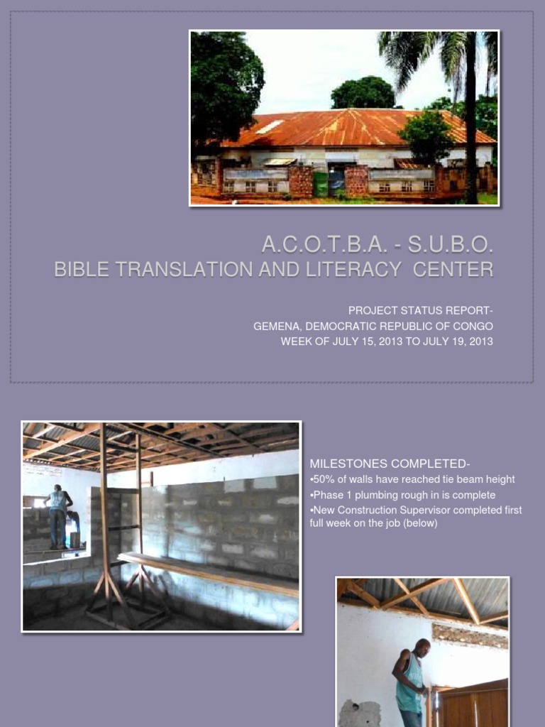 Gemena Construction Project Update | PDF | Science & Mathematics