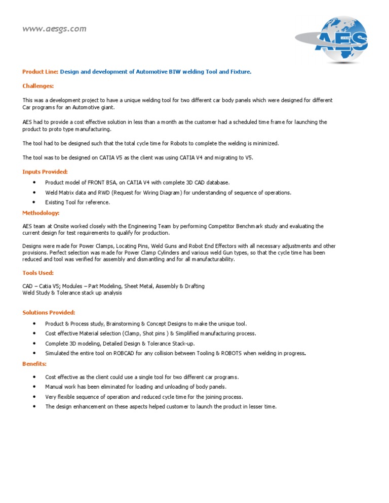 Design Development Automotive BIW | PDF