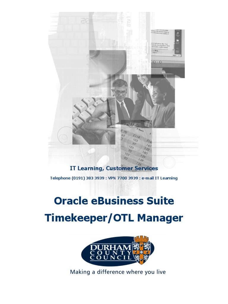 Timekeeper OTL Manager Course Manual | PDF | Electronic Business ...