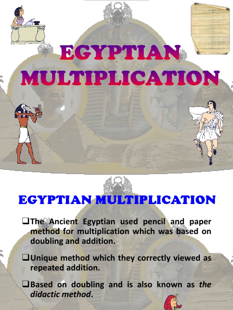 Mt1 Egyptian Multiplication | PDF | Multiplication | Discrete Mathematics