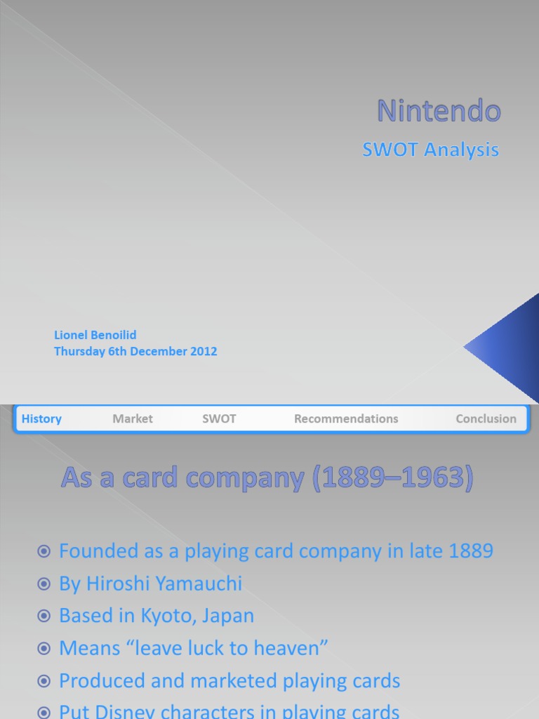 Lionel Benoilid Thursday 6th December 2012 | PDF | Nintendo | Wii