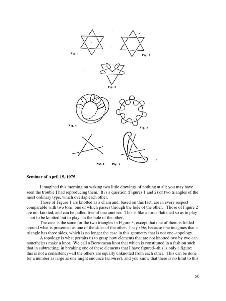 Seminar of April 15, 1975 | PDF | Dream | Science