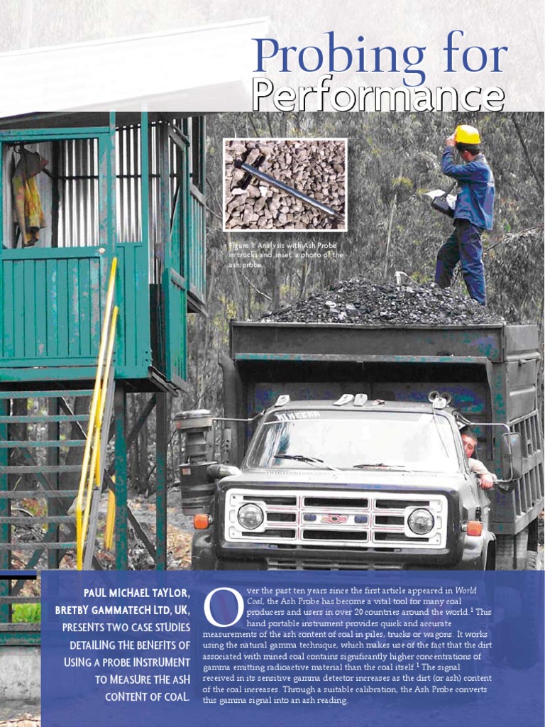 Metodos de Ensayo Ash Probe | PDF | Coal | Gamma Ray