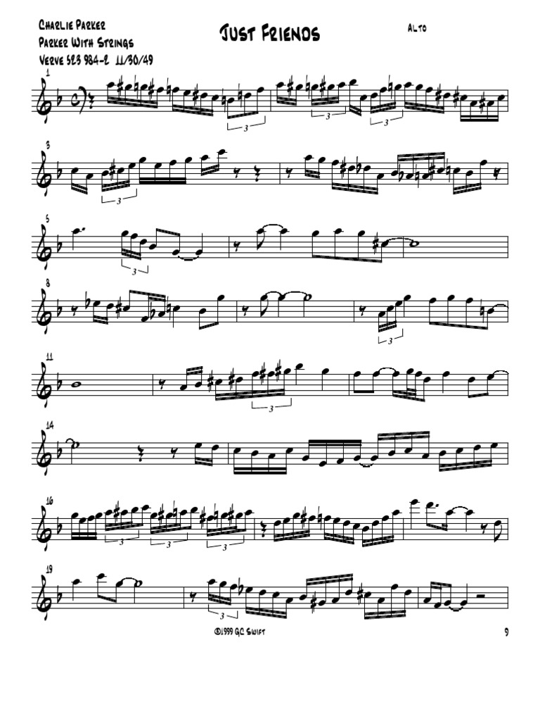 Just Friends - Charlie Parker