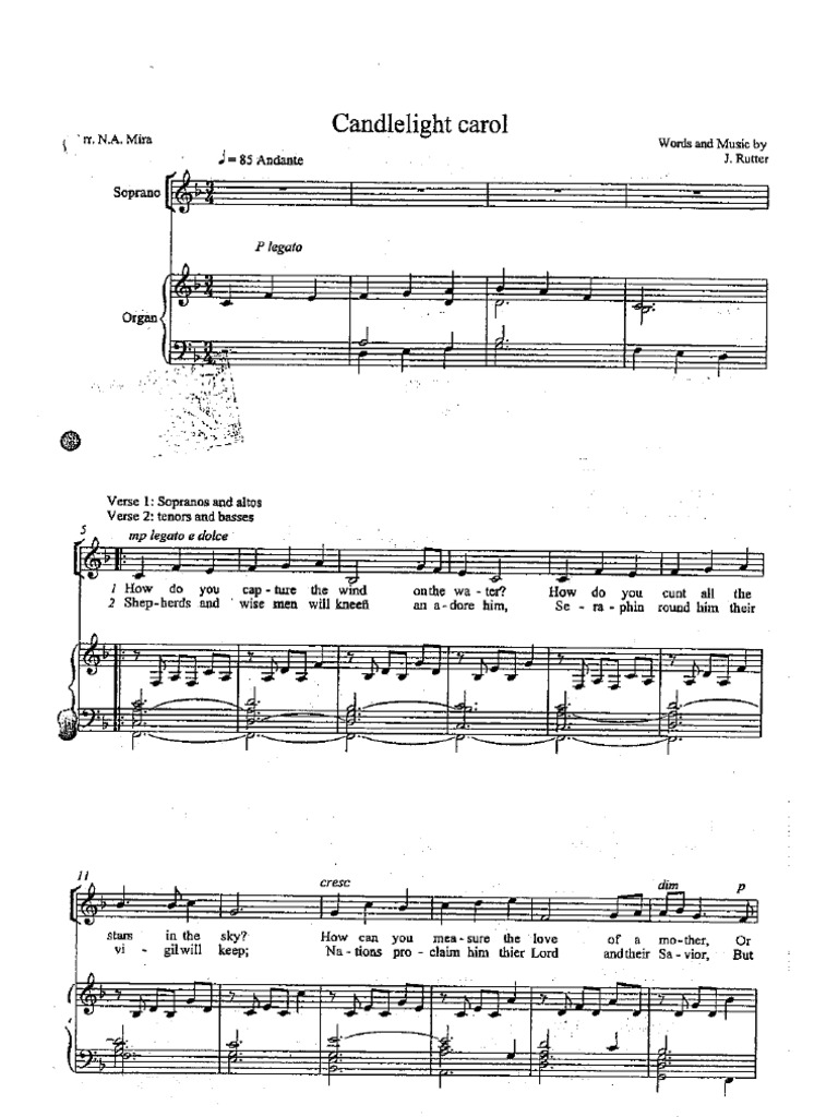 Candlelight - Rutter PDF | PDF